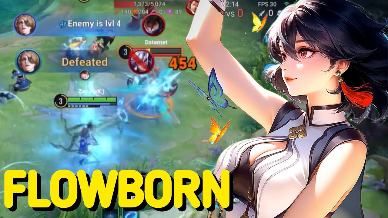 HOK: FLOWBORN "MARKSMAN" GAMEPLAY | HONOUR OF KINGS | HOK STEADY WILL ...