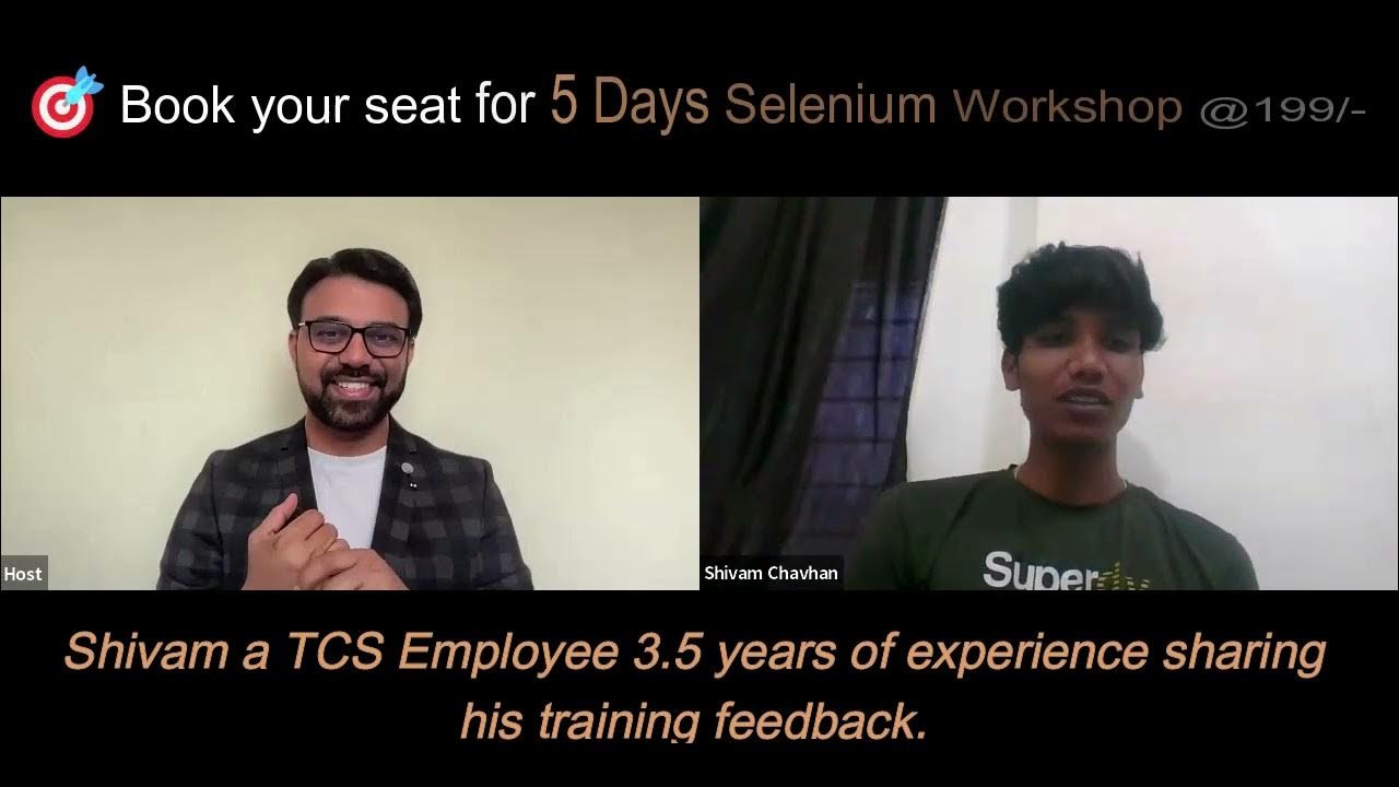Shivam's feedback on Selenium Training - YouTube