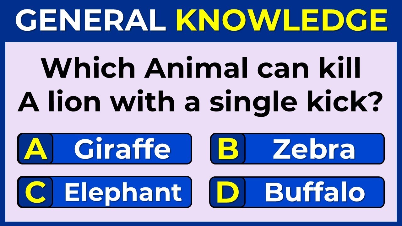 How Sharp Is Your General Knowledge? Only True Geniuses Get a Perfect ...