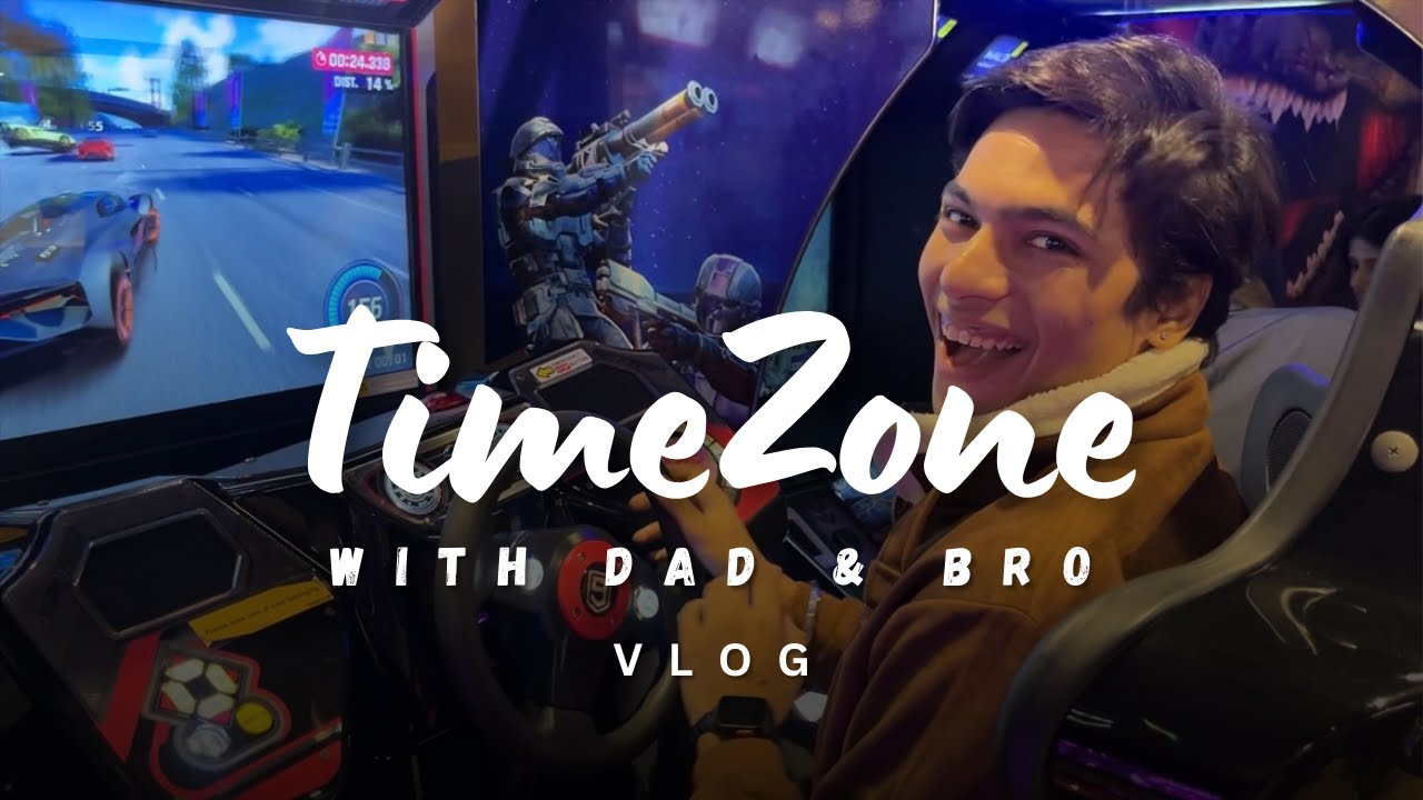 TimeZone Vlog - with PAPA & BHAI ️ ️ || VR rides at Timezone😱😱 - YouTube