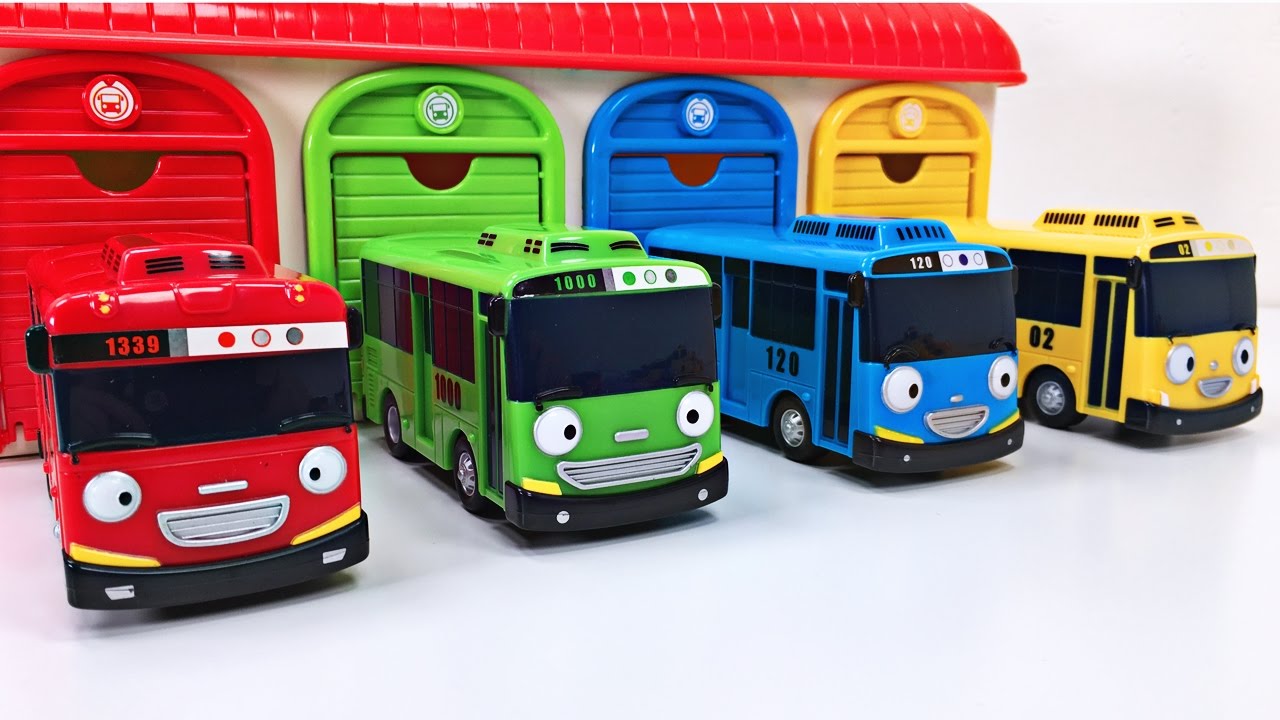 Tayo the Little Bus Teaching Colors for Kids - Learn Colours Tayo 타요 ...