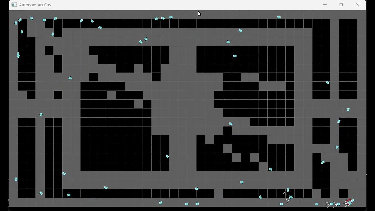 Small collision detection changes to include agent speed | C++ & SFML | Autonomous city - YouTube
