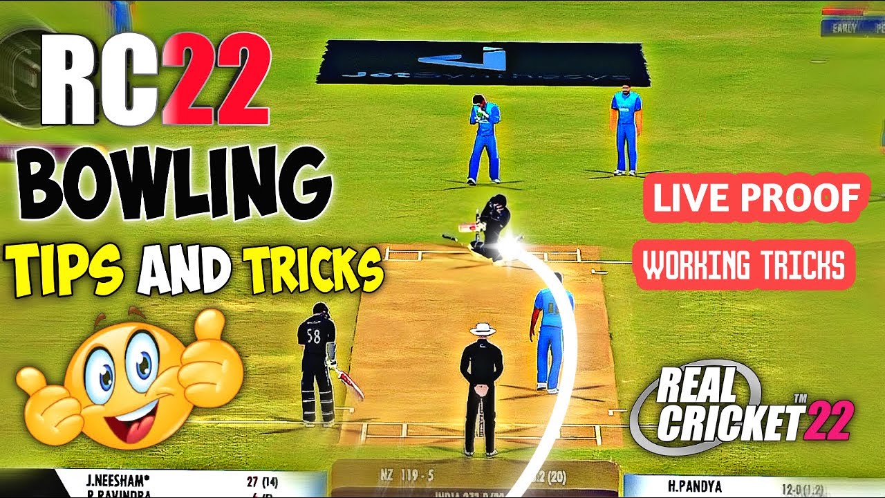 Real Cricket 22 Bowling Tips | RC22 New Bowling Trick | How To Take ...