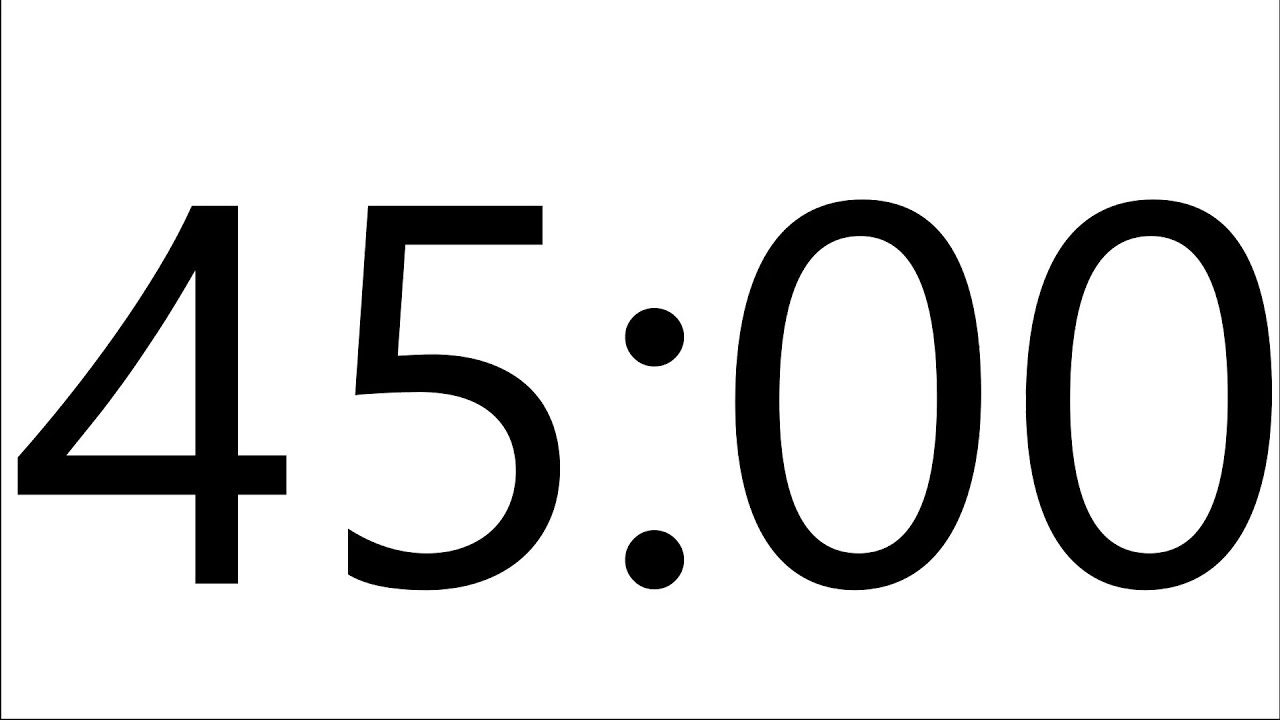 Timer Countdown 45 Minutes MINIMAL STYLE YouTube timer-countdown-45-minutes-minimal-style-youtube