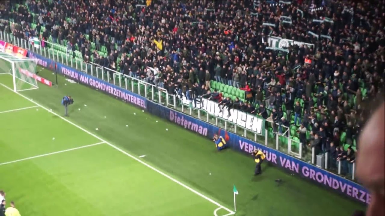 de groene hel ontploft na gelijkspel van Mike te Wierik fc groningen ...