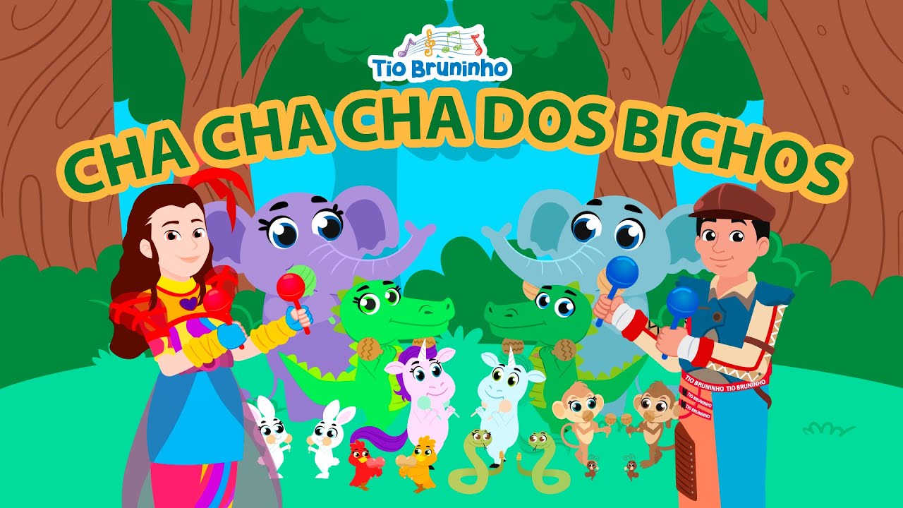 Cha cha cha dos bichos - Tio Bruninho - Música Infantil - Desenho ...