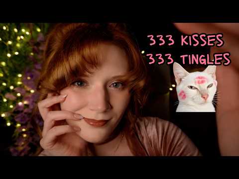 ASMR Kisses and Clicky Mouth sounds 🥰 333 kisses