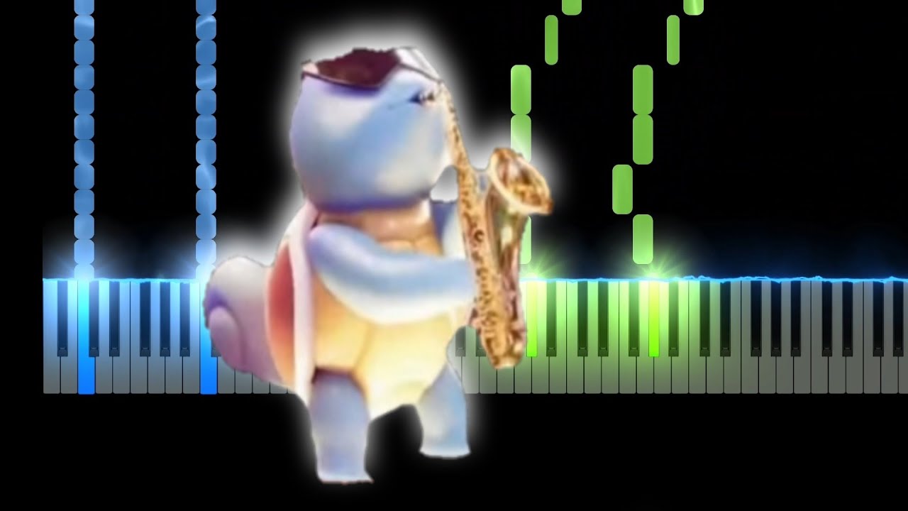 Epic Sax Guy - Squirtle (Piano Tutorial) - YouTube