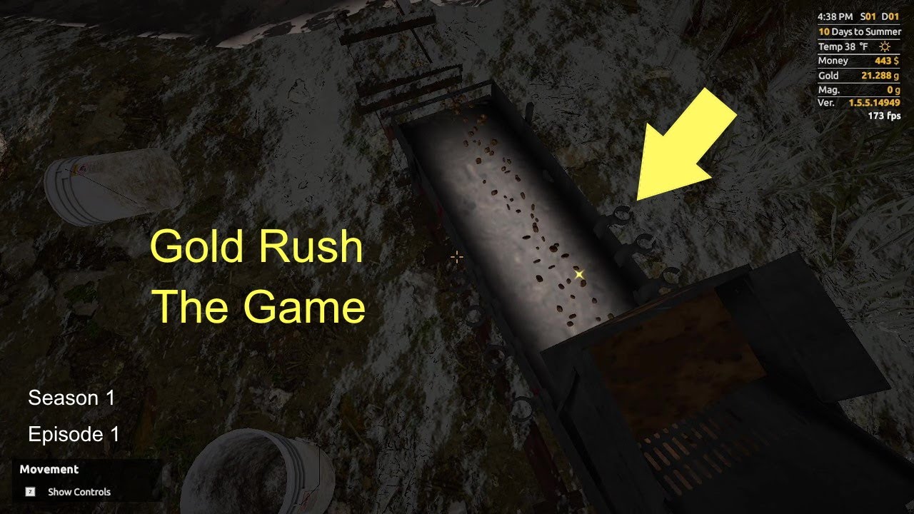 Gold Rush The Game | Gold In My Sluice Box On Old Arnold Claim | Season ...