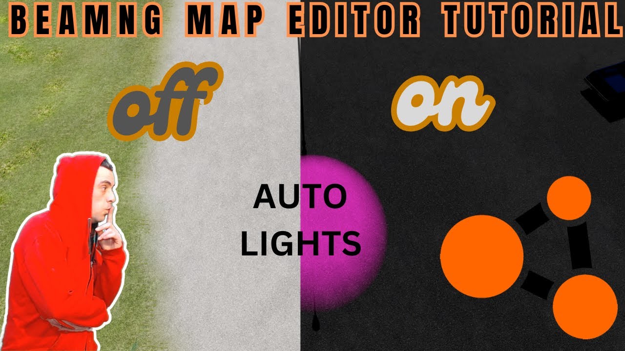 BeamNG map editor tutorial | Auto night/day time lights - YouTube