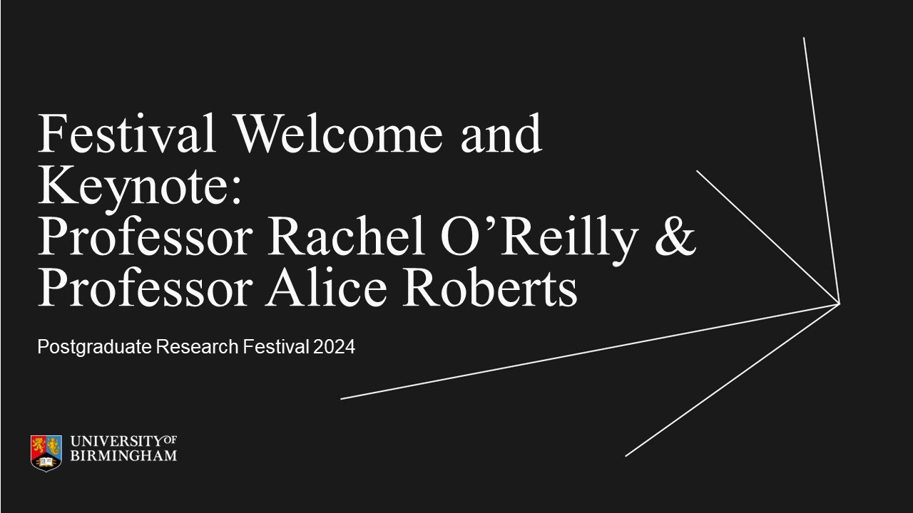 Welcome Address & Keynote Speaker: Prof. Rachel O'Reilly and Prof ...