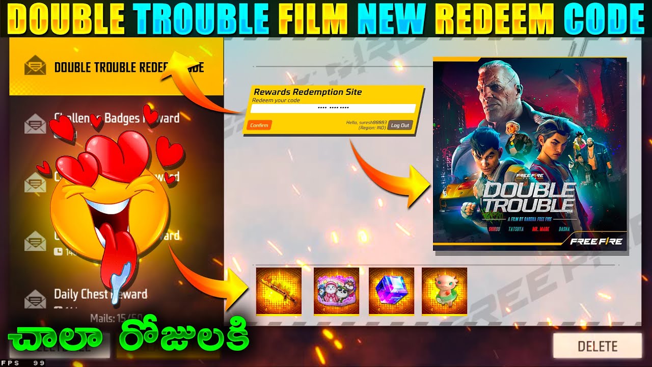 DOUBLE TOROUBLE FILM NEW REDEEM CODE CLAIM FAST - YouTube
