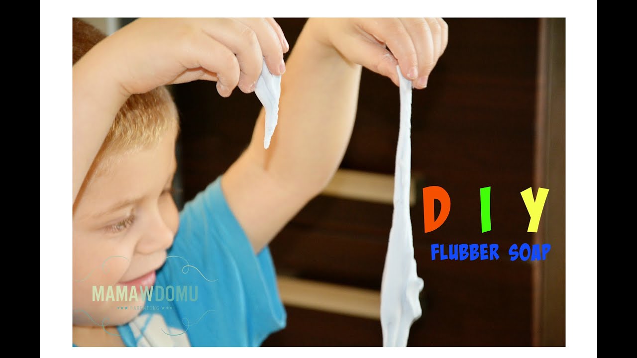 DIY flubber soap / masa mydlana - YouTube