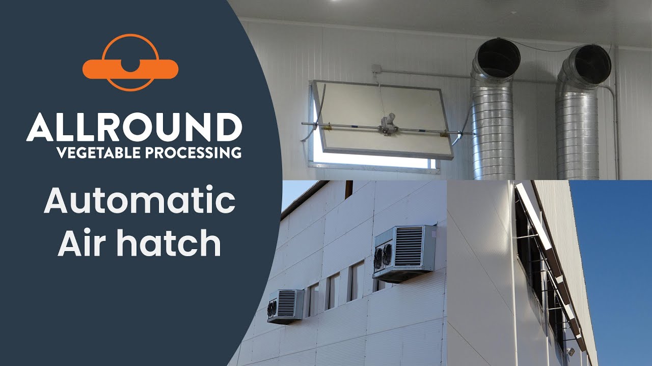 Automated air hatch | Allround Vegetable Processing - YouTube