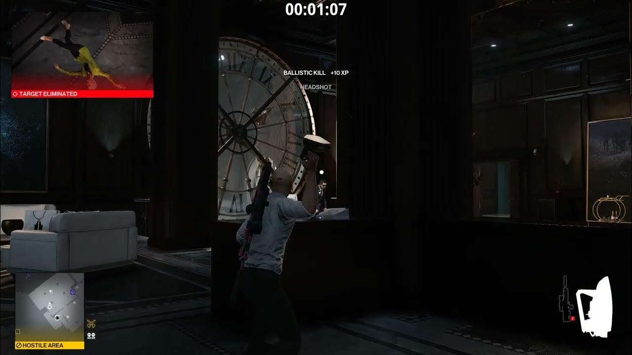 Hitman 3 - Golden Handshake (New York) Pro SA Sniper (Ballistic) 03m00s (3rd on www.SpeedRun.com ...