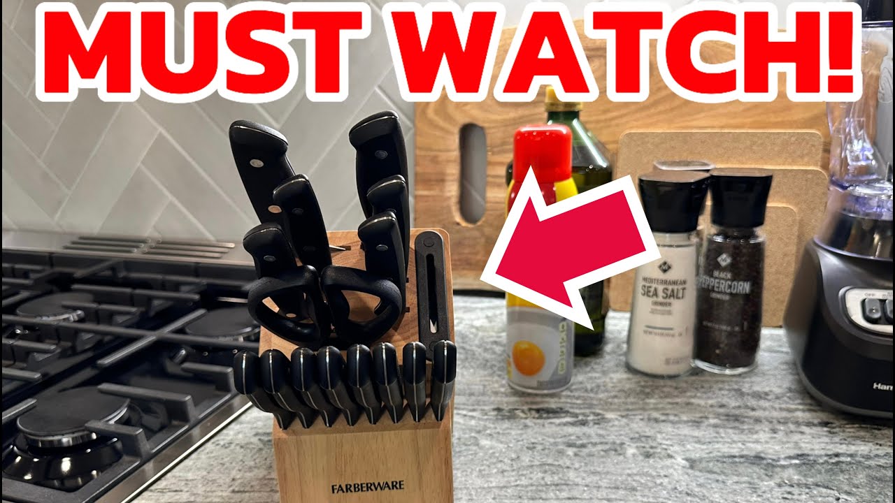 Farberware 16 Piece Triple Rivet Block Set Black (My Honest Review ...