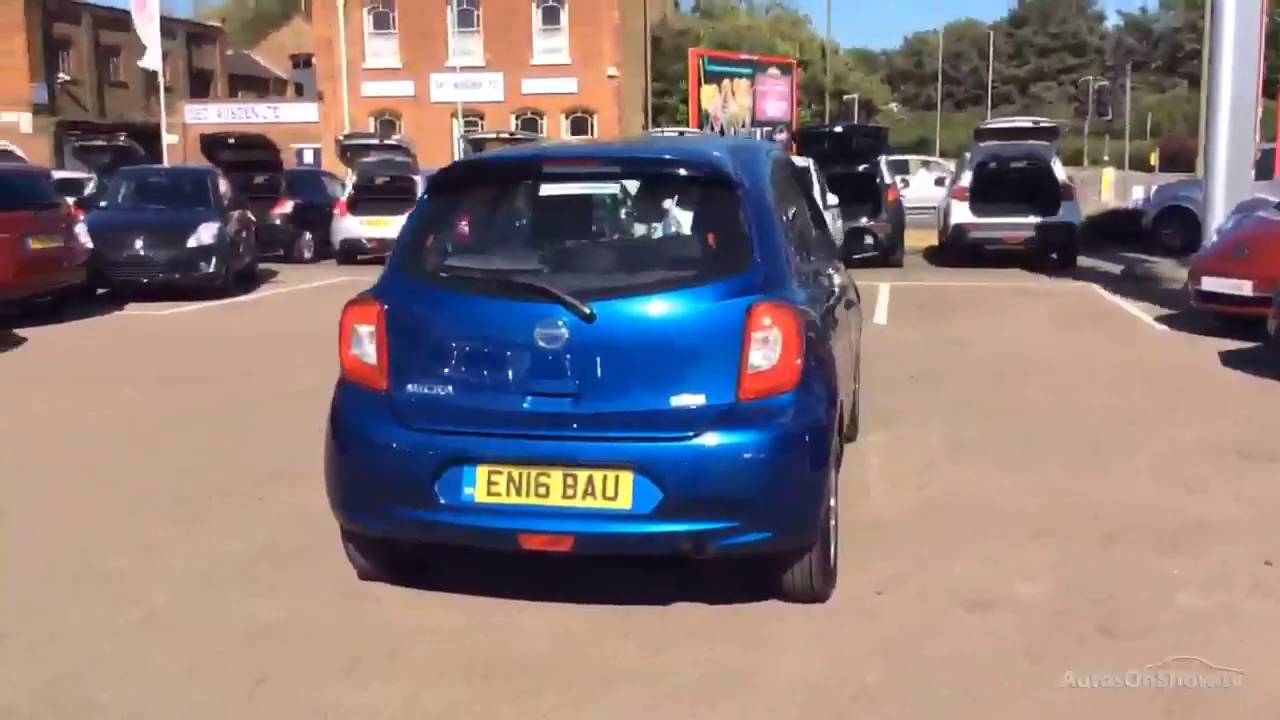 NISSAN MICRA ACENTA BLUE 2016 - YouTube