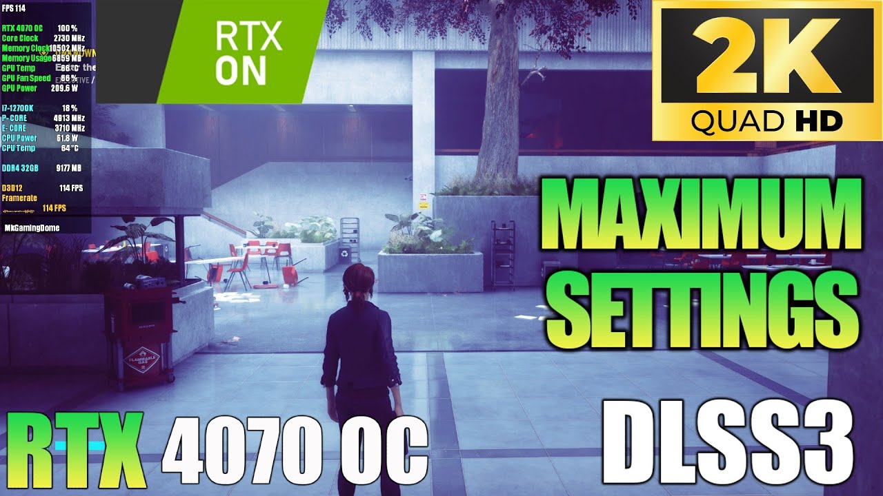 Control Ultimate Edition | RTX 4070 | 2K Maximum Settings / RTX ON / RT ...