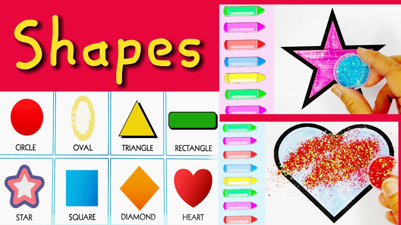 How to Draw Shapes|Learn Shapes for Kids&Toddlers Pre school|Easy Color ...