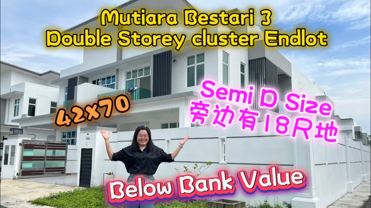 【JB Property新山看房】Mutiara Bestari Cluster Endlot, full loan unit, 1.06mil, 全新超大双层排楼地大大[新山房屋大小事 ...