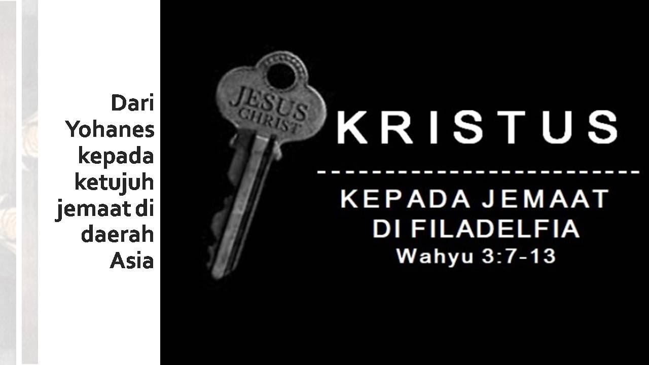 | KEPADA JEMAAT DI FILADELFIA | Wahyu 3:7-13 | 09.11.2025 | - YouTube