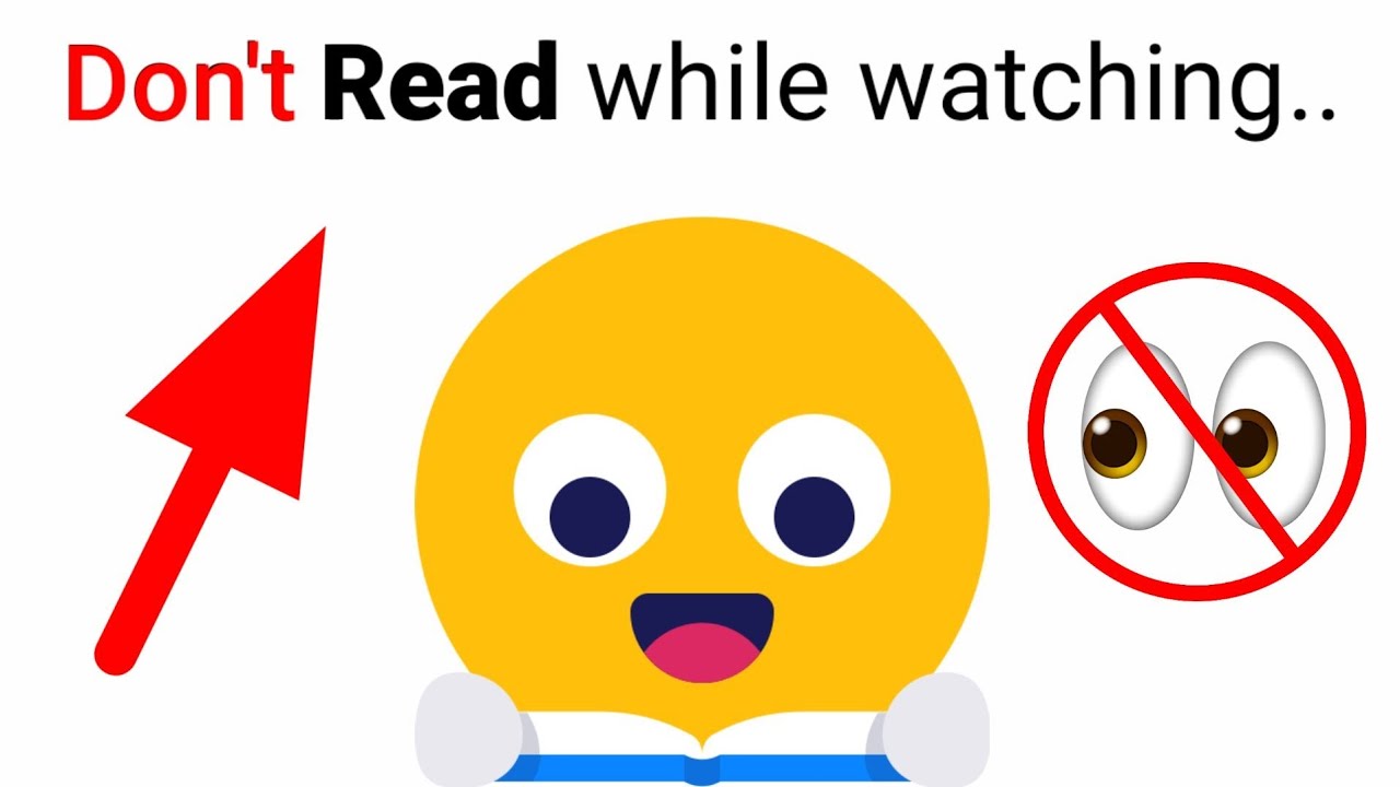 You are not allowed to Read while watching this.. - YouTube
