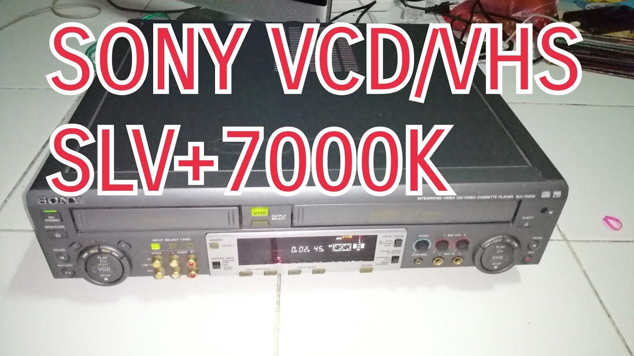 SONY VCD/VHS PLAYER SLV-7000K เครื่องเล่นวีดีโอ/วีซีดี เครื่องเล่น VCD ...