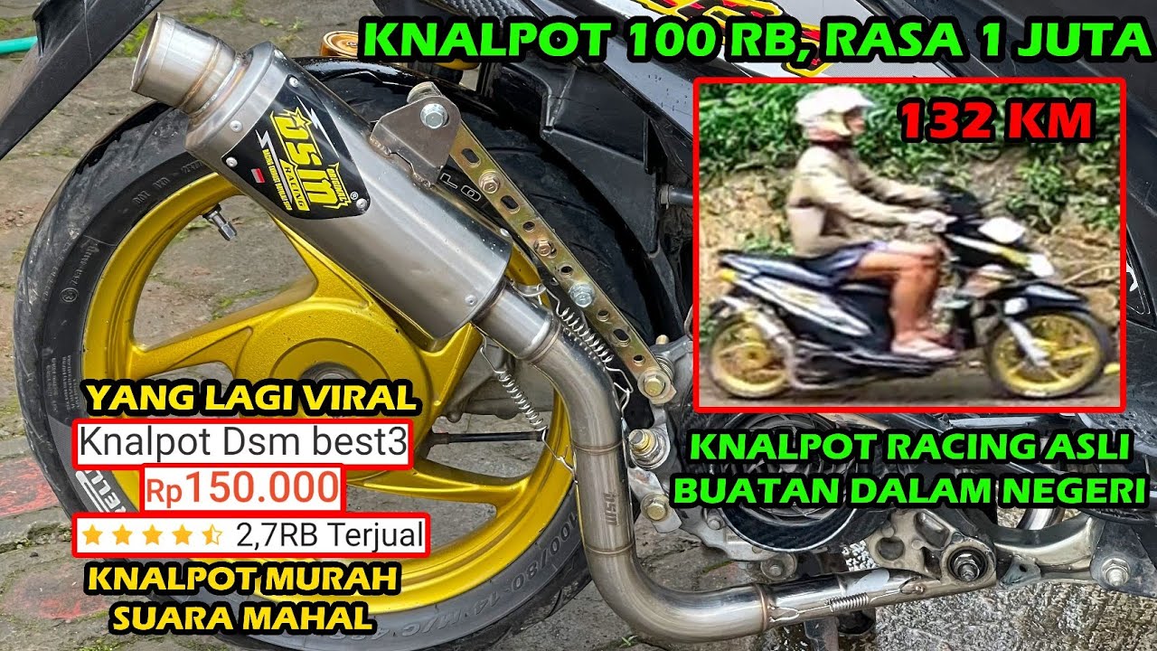 Nyobain Pake Knalpot Racing Dsm Model Best3 100k Full System Di Motor ...