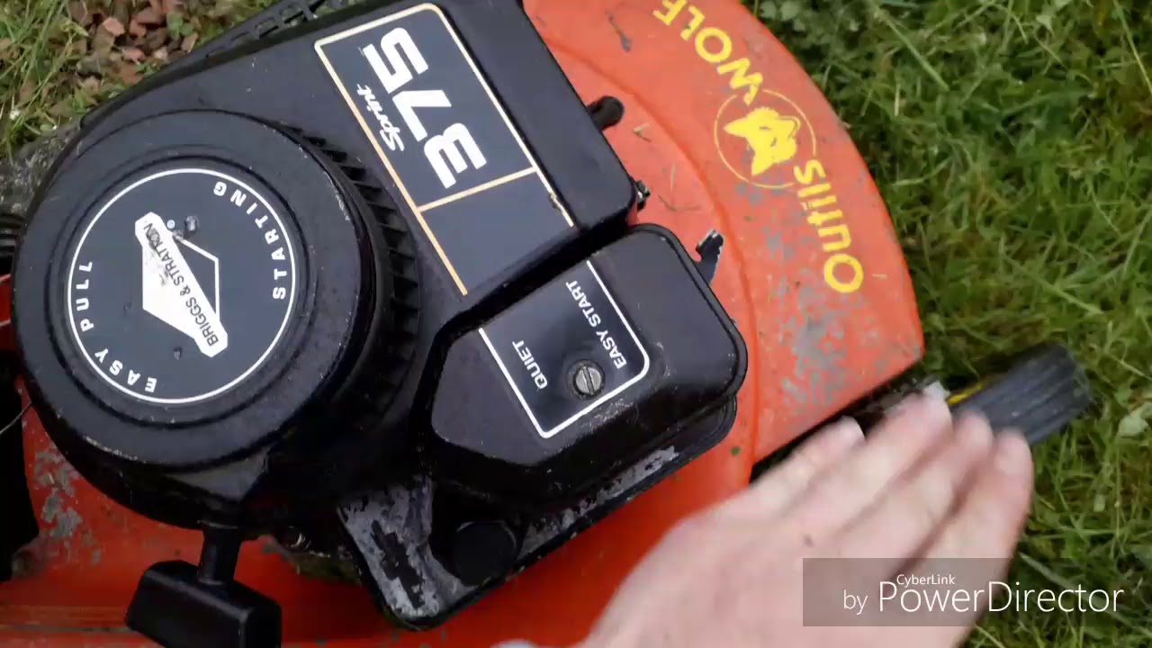 Tonte avec la wolf (sprint 375) et echo srm250si - YouTube