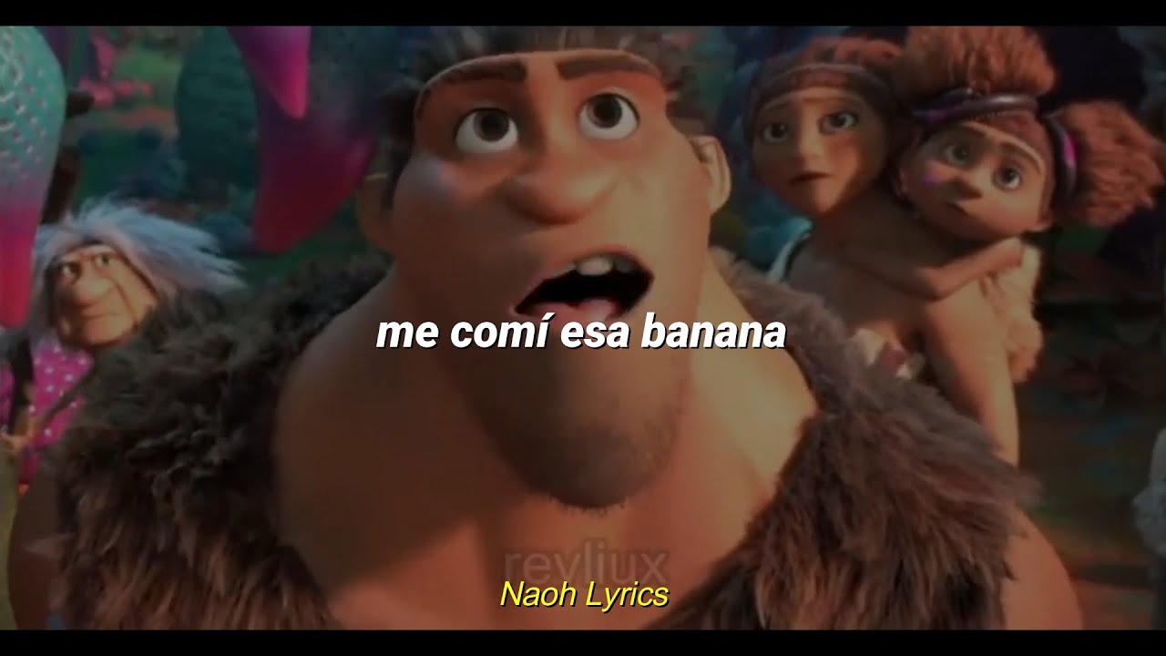 Me comí una banana de una mordida Croods (letra) - YouTube