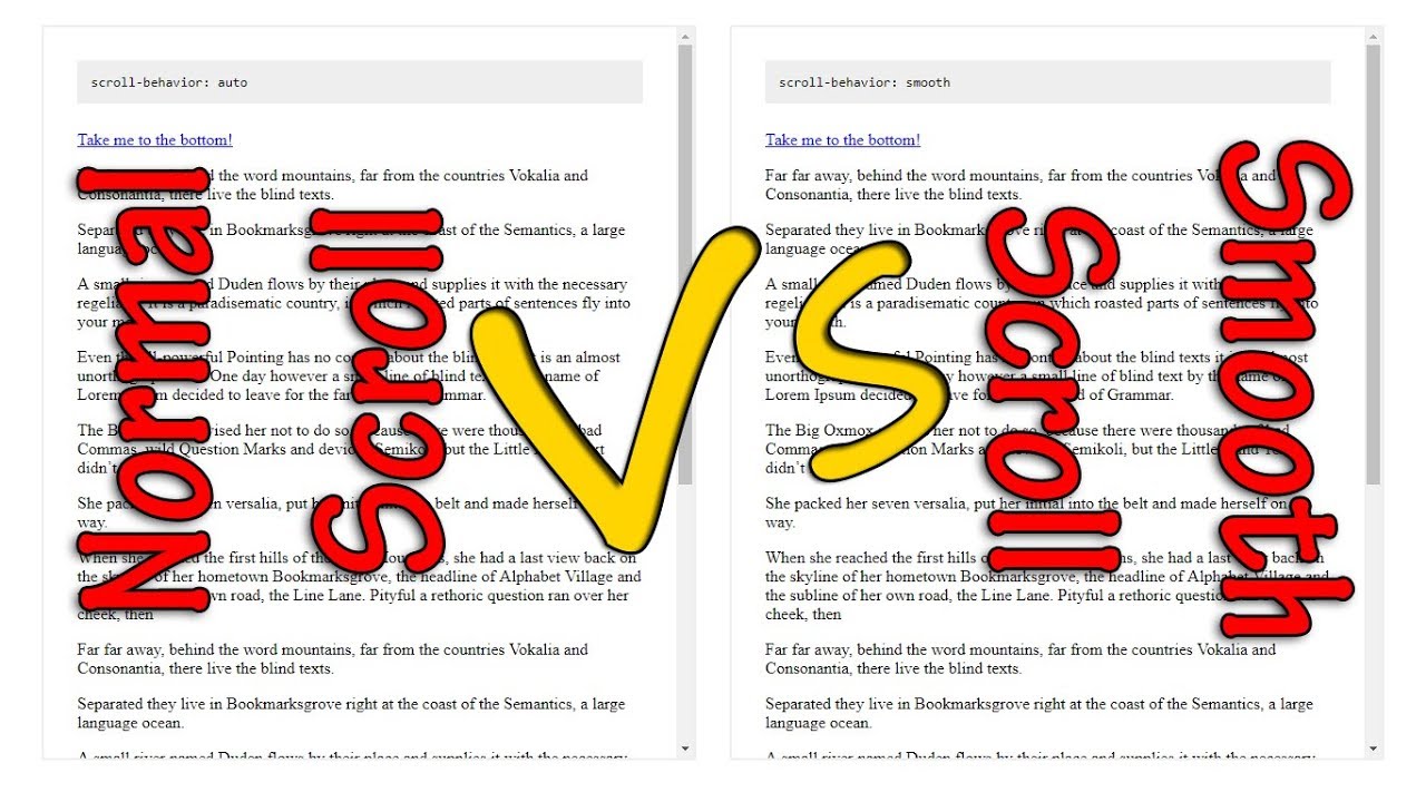 Normal Scroll Vs Smooth Scroll | NoorHUB - YouTube