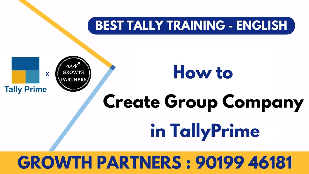 How to create a Group Company in Tally - YouTube