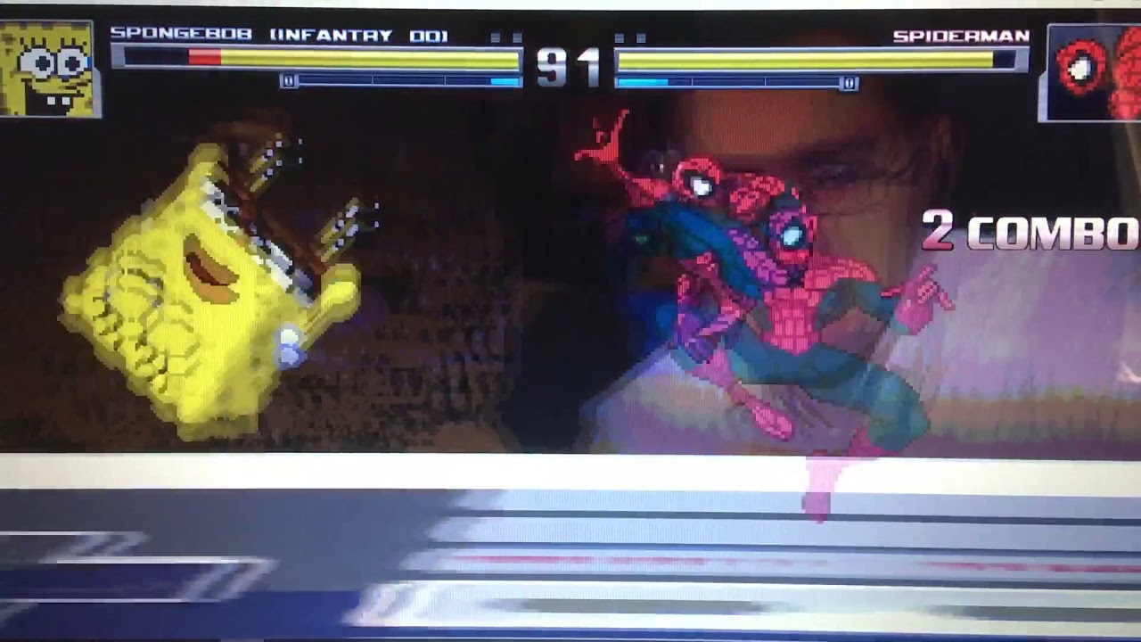 SpongeBob SquarePants VS Spider Man Mugen Fight - YouTube