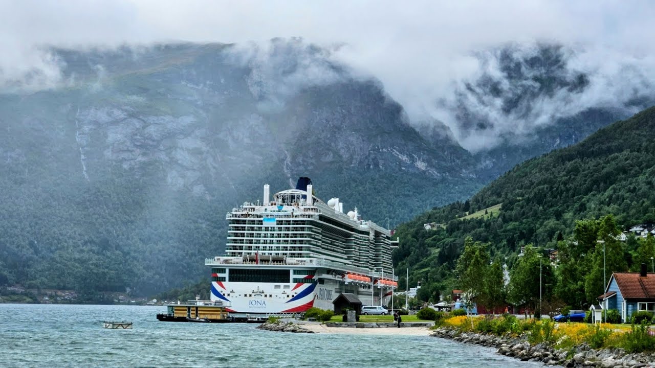 Norwegian fjords on p&o lona cruise ship 19 June 2024 - YouTube