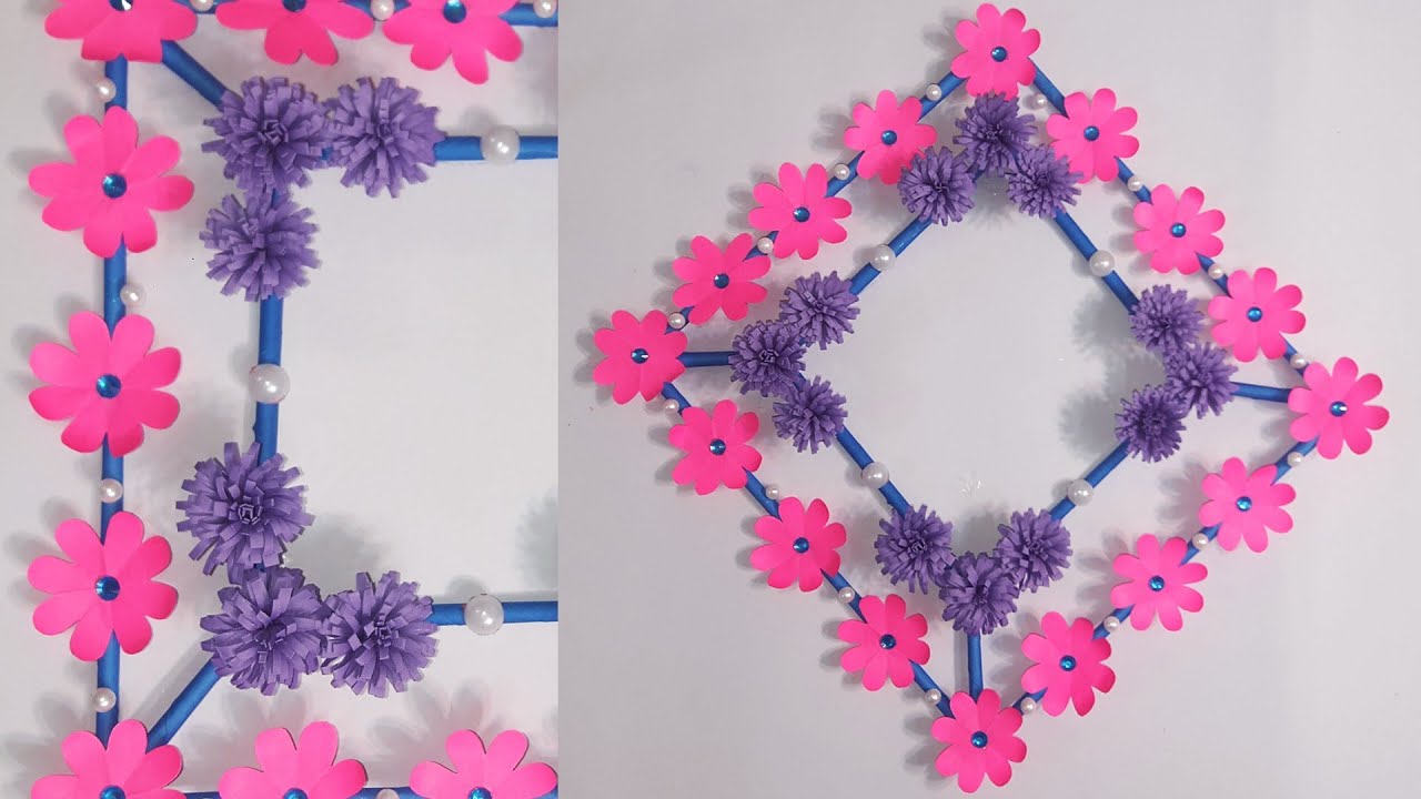 Easy Origami Flower Wall Hanging | DIY Best Paper Craft Idea | Paper ...