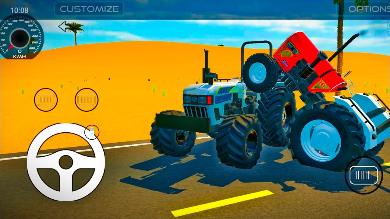 Indian tractor 🔥 STUNT || Amazing 😲🤩 Stunt game || - YouTube