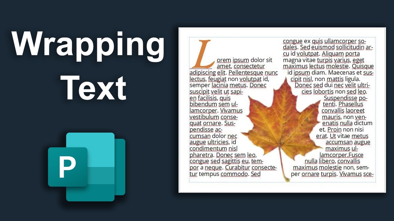How To Wrap Text In Publisher YouTube How To Wrap Text In Publisher YouTube