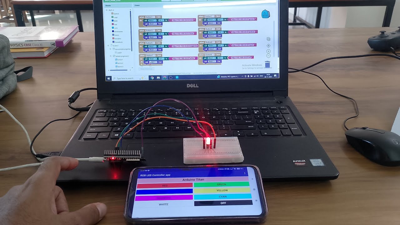 MIT App Inventor RGB Controller | ESP32 IoT Project - YouTube