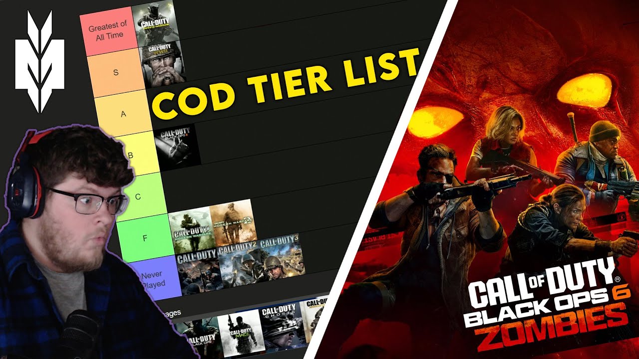 COD Tier List 2025 - Ranking Every COD | Zombies After - YouTube