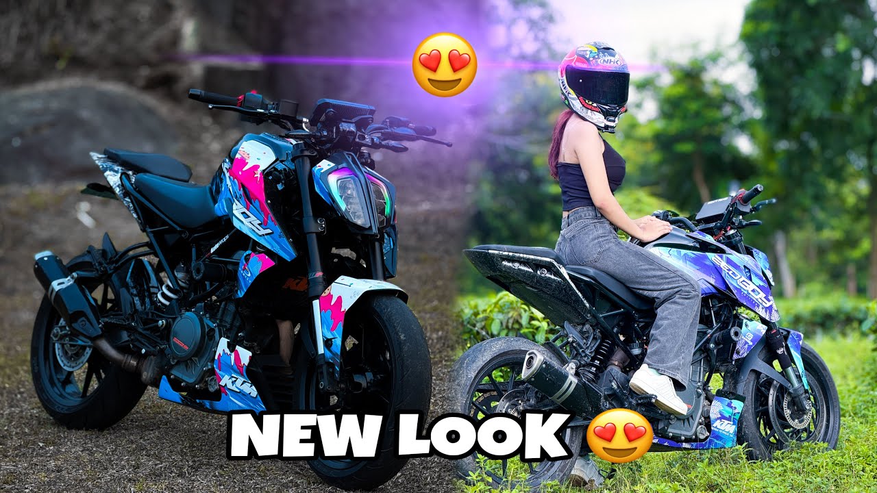 DUKE 390 MODIFICATION ONLY 1 IN INDIA WITH X3 KIT 😍🔥 // @Ladybiker20 ...