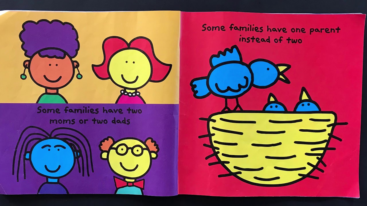 7세 책읽는 크리스 The Family Book By Todd Parr 가족에 대한 책 - YouTube