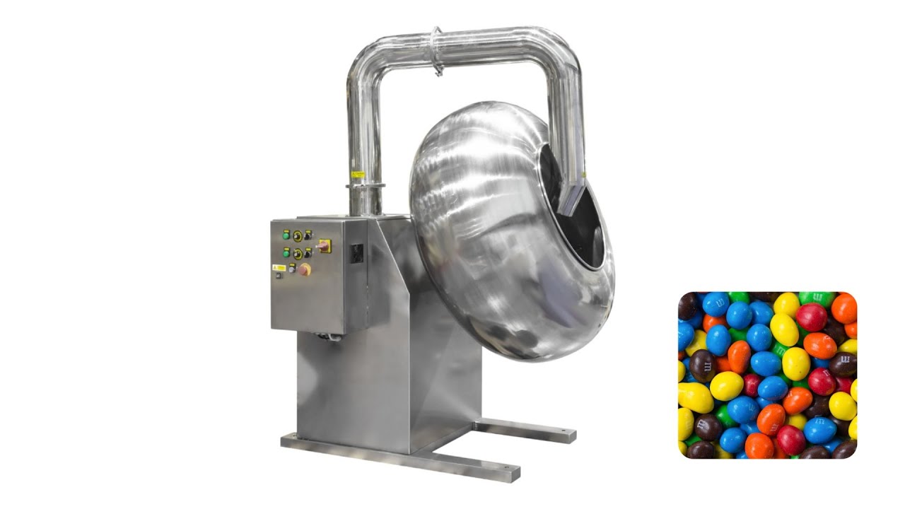 Chocolate Coating Pan Machine - YouTube