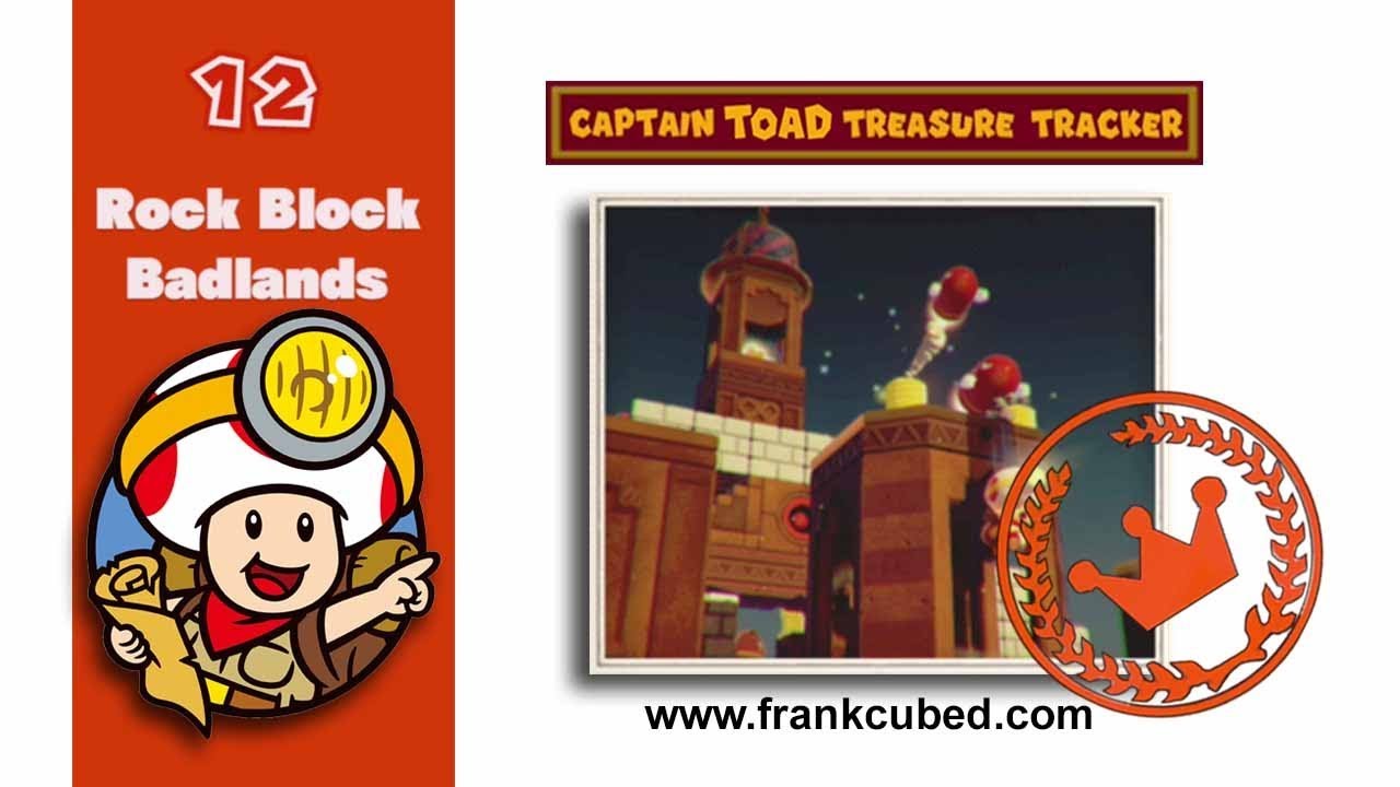 Captain Toad 100% Rock Block Badlands DIAMONDS and CHECKBOX GOAL - YouTube