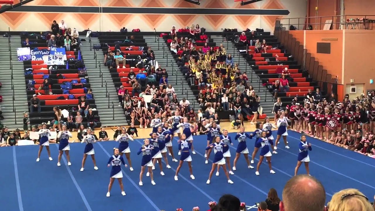 BLUE DEVILS CHEER COMPETITION 2015 - YouTube