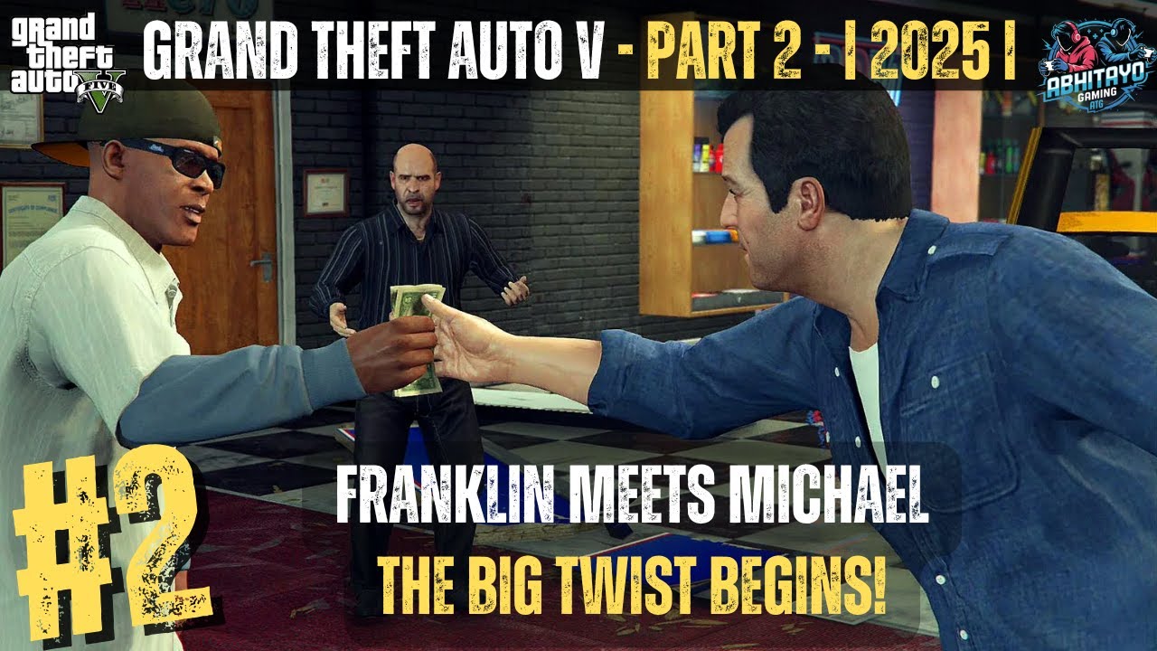 GTA 5 - Part 2: Franklin Meets Michael | The Big Twist Begins ...