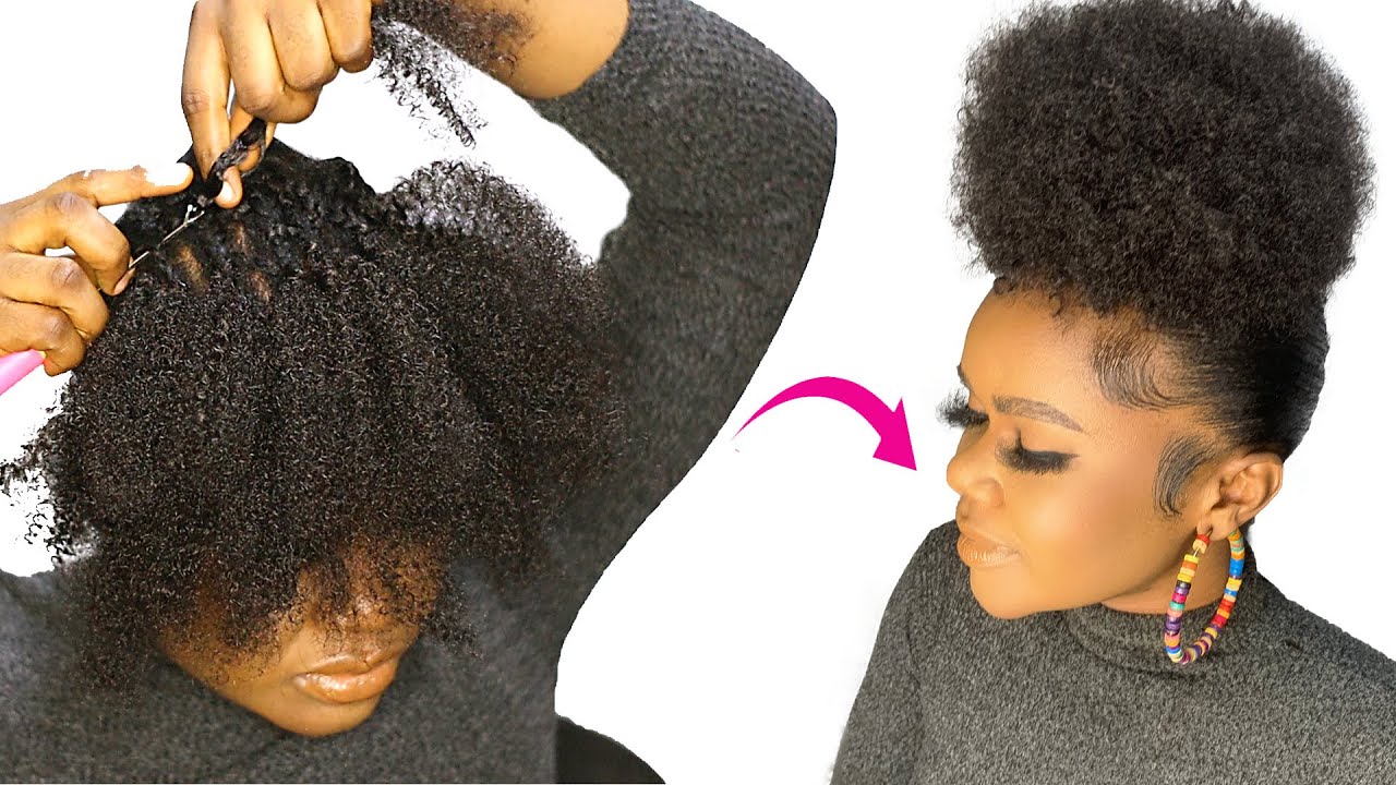 DIY Natural Crochet Hairstyle In 30 minutes😍 - YouTube