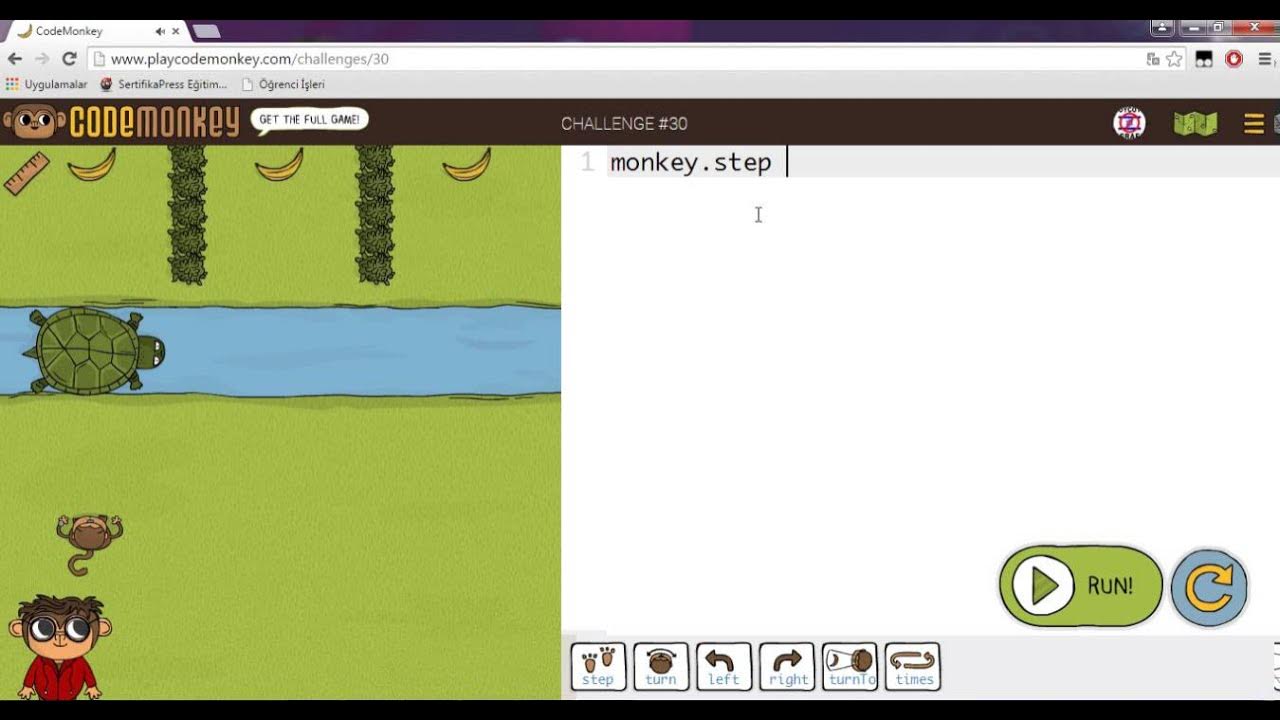 play code monkey 30 challenge level - YouTube