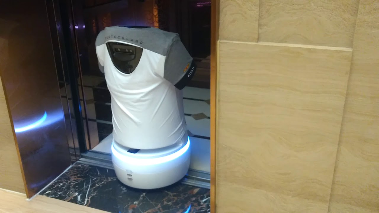 Food Delivery Robot Stuck in Elevator - YouTube