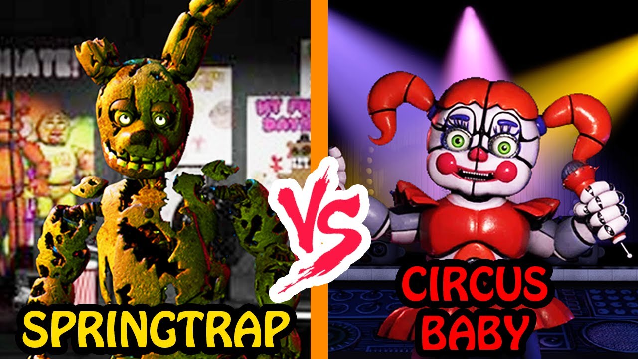 Springtrap vs Circus Baby | SPORE - YouTube