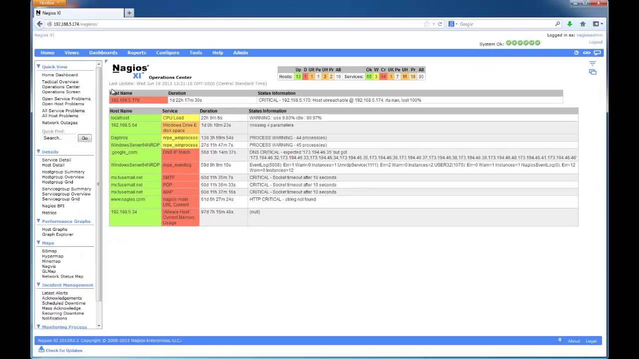 Noc Screens Opscreen And Opscenter Component Youtube